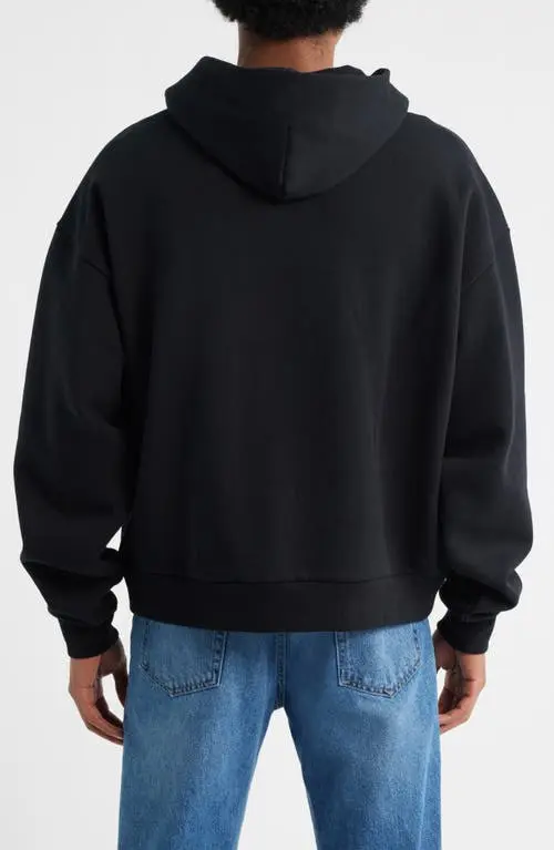 MARKET Work Of Arc Cotton Graphic Hoodie - Black