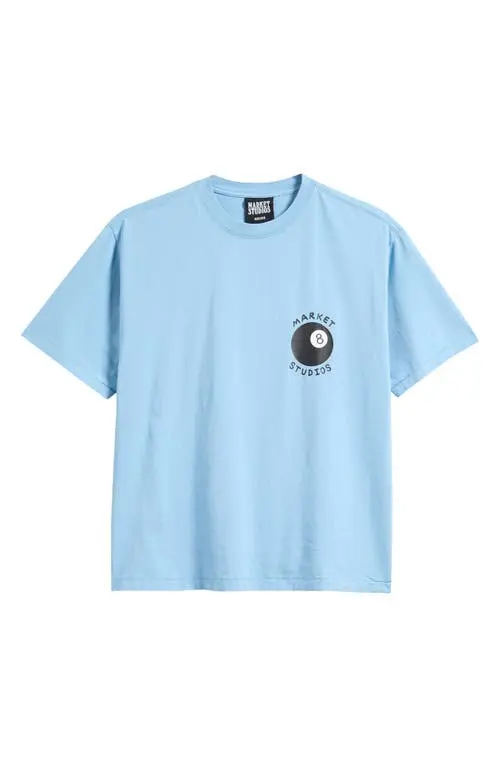 MARKET Eight Ball Graphic T-shirt - Blue