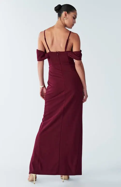 BWLDR Amaliah Dress - Burgundy