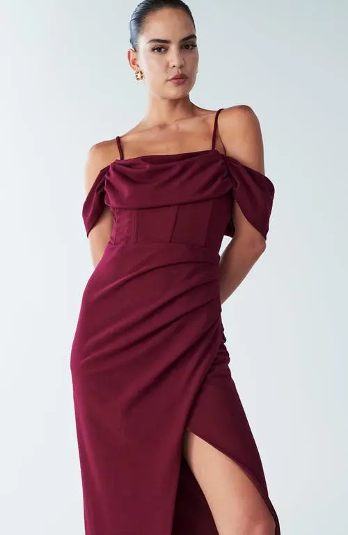BWLDR Amaliah Dress - Burgundy