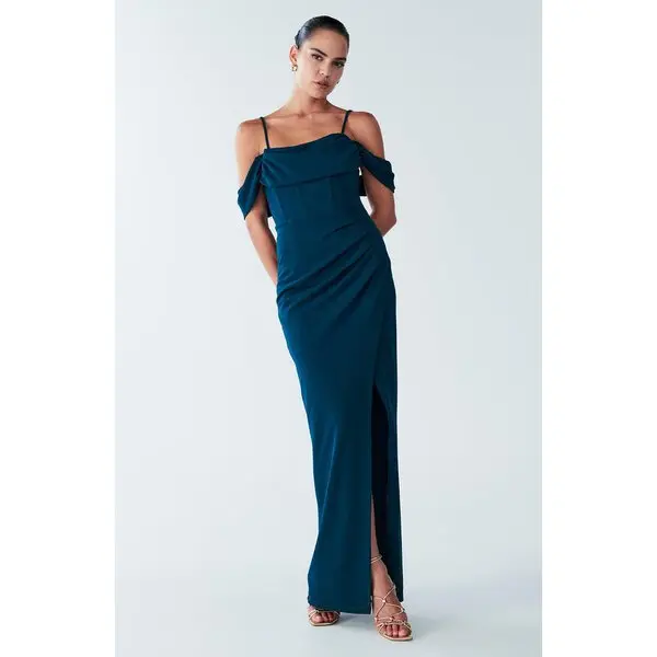 BWLDR Amaliah Maxi Dress - Emerald