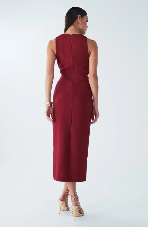 BWLDR Newark Midi Dress - Burgundy