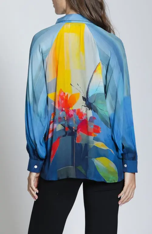 APNY Mixed Print Long Sleeve Top
