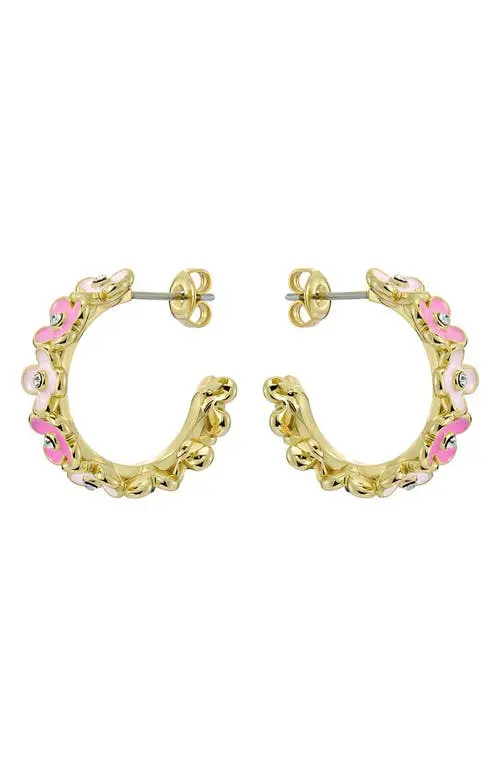 Ted Baker London Garvi Garland Hoop Earrings - Metallic Gold/pink