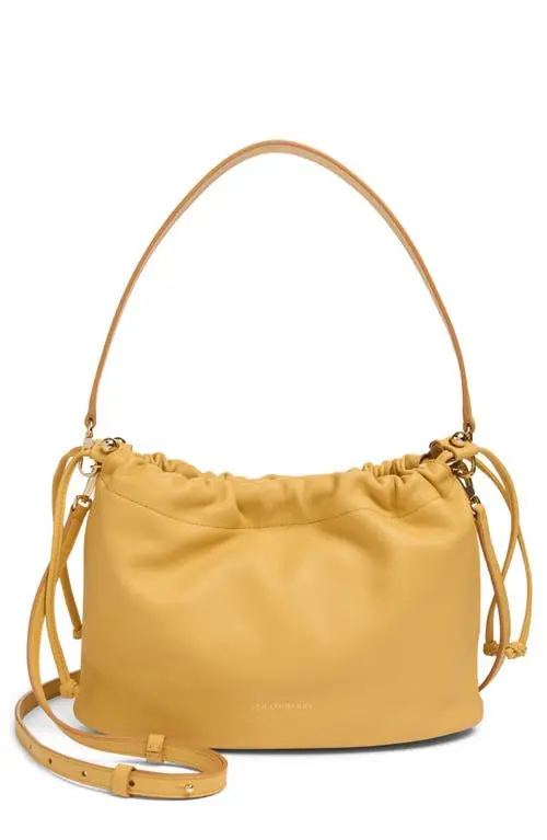 Strathberry Midi Leather Drawstring Handbag - Brulee