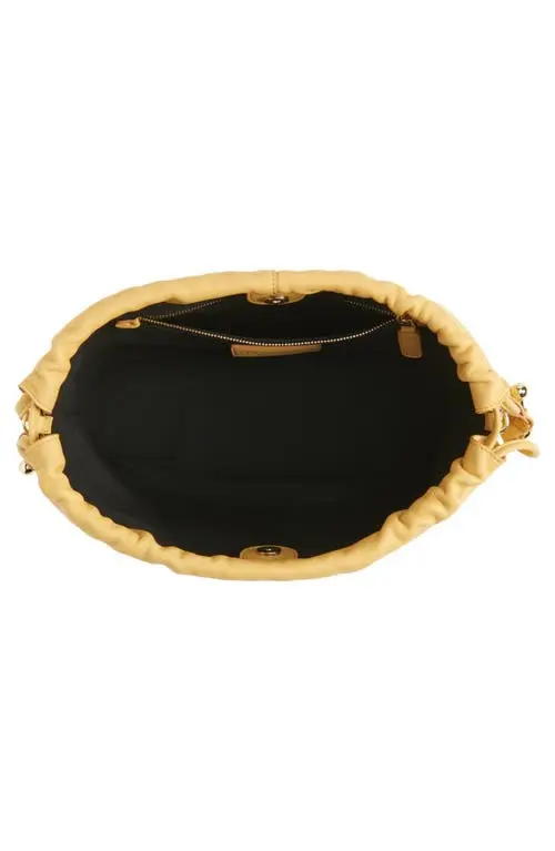 Strathberry Midi Leather Drawstring Handbag - Brulee