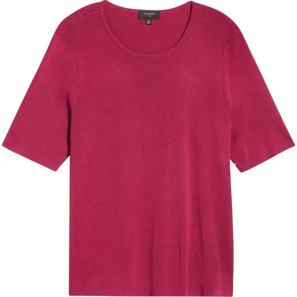TAHARI ASL Tunic Sweater - Berry Bliss