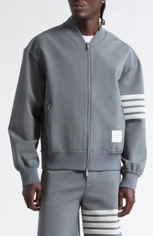 Thom Browne 4-bar Tech Bomber - Medium Grey