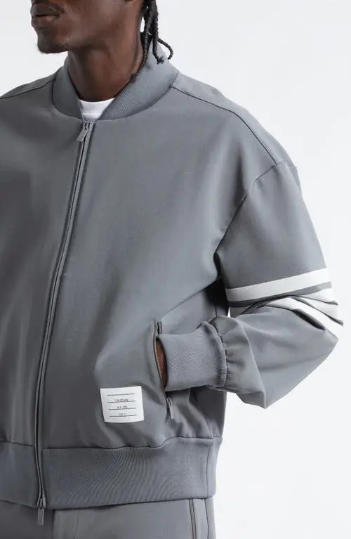 Thom Browne 4-bar Tech Bomber - Medium Grey