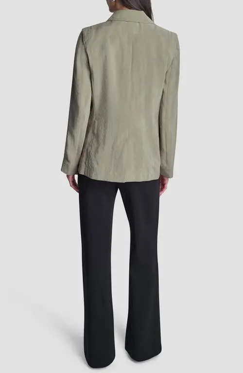 Dkny Faux Suede Fuji Blazer - Light Fatigue