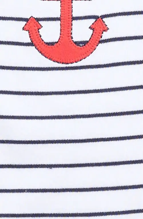 LITTLE ME Striped Anchor Bodysuit With Leggings And Hat
