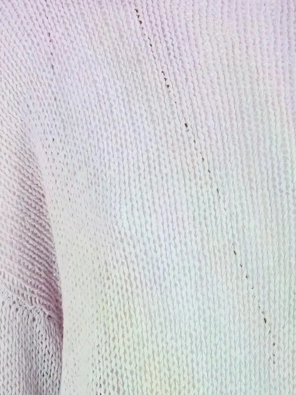 NUUR Boat-neck Cotton Sweater - Pink