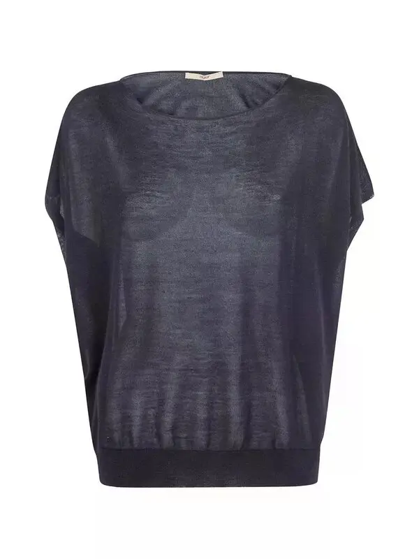 NUUR Boat-neck T-shirt - Black