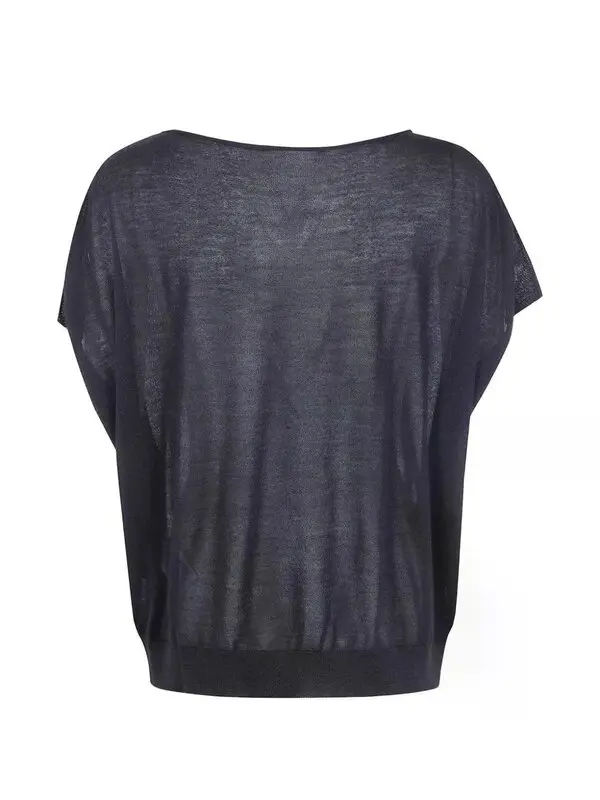 NUUR Boat-neck T-shirt - Black