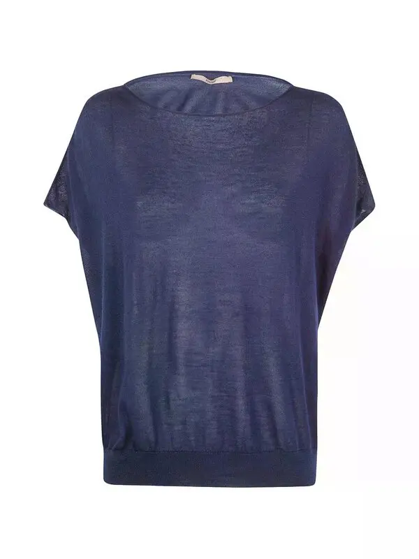 NUUR Boat-neck T-shirt - Blue
