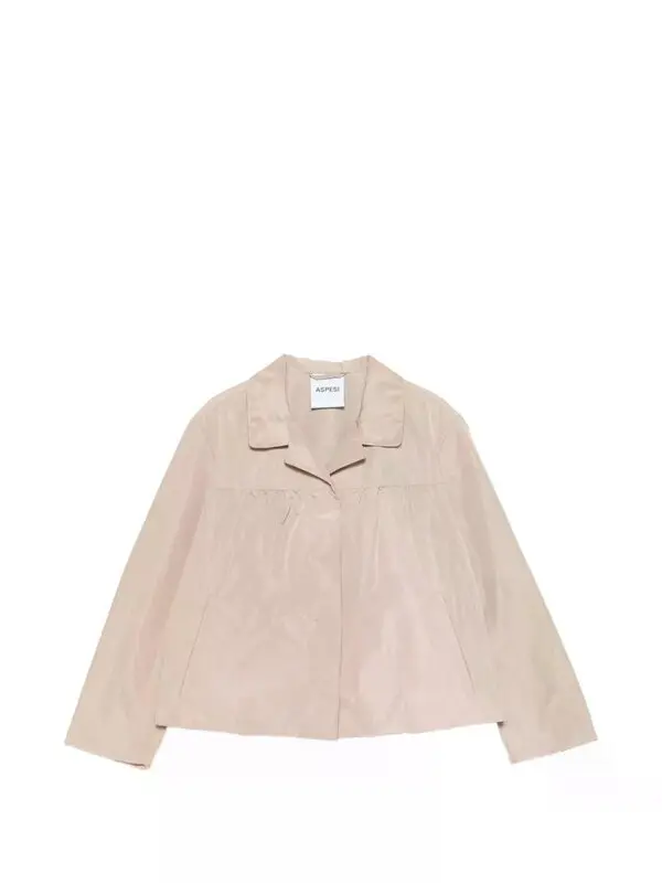 Aspesi Buttoned Cropped Jacket - Neutrals