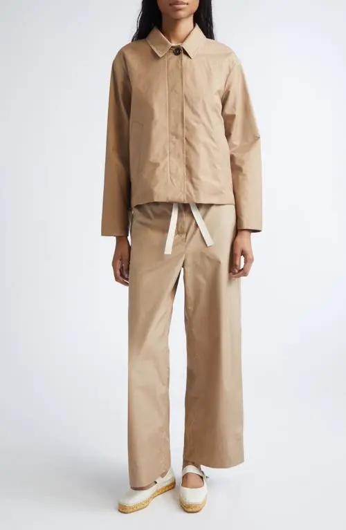 Max Mara Bambola Cotton-blend Twill Trench Jacket