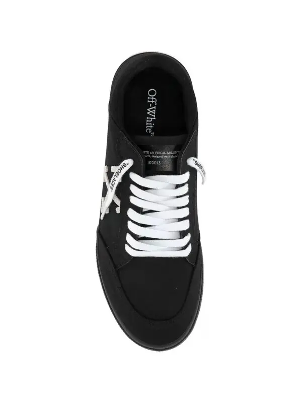 Off-White Vulcanized Canvas Low-top Sneakers - Black