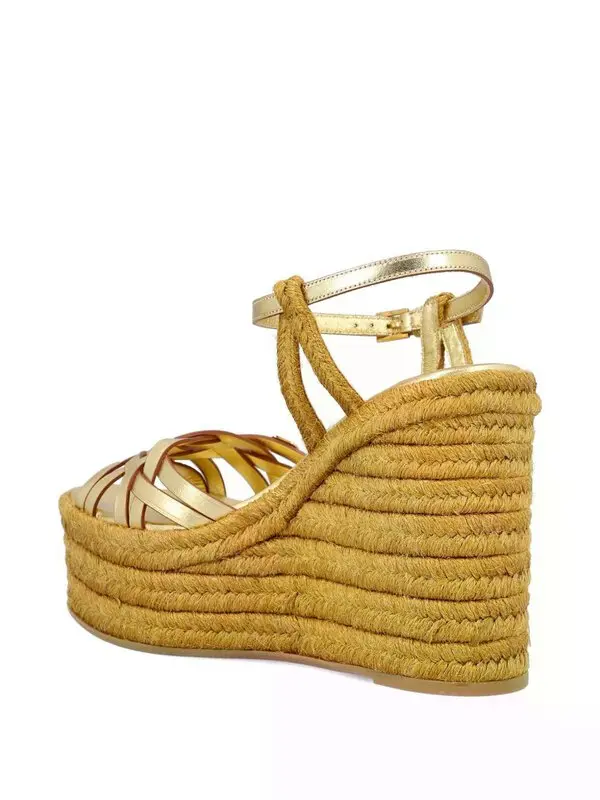 Valentino Garavani Woven Platform Wedge Sandals