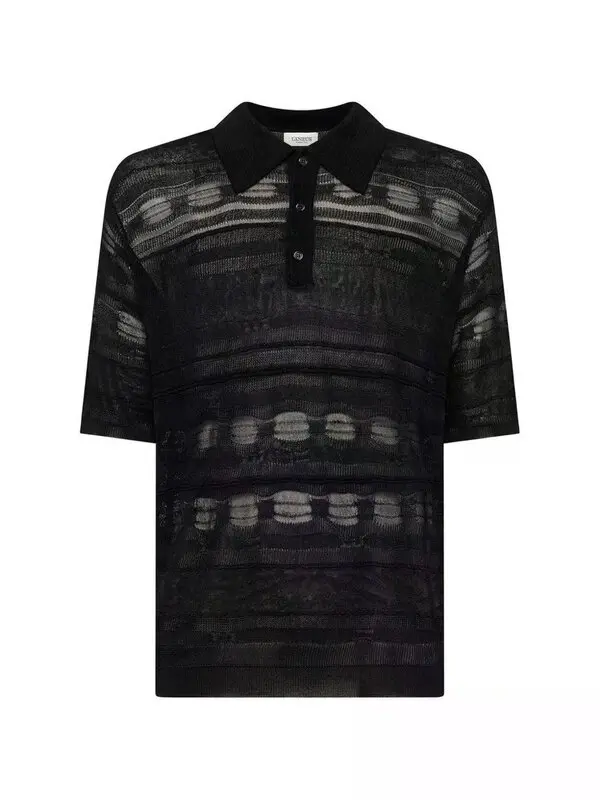 LANEUS Knitted Polo Shirt