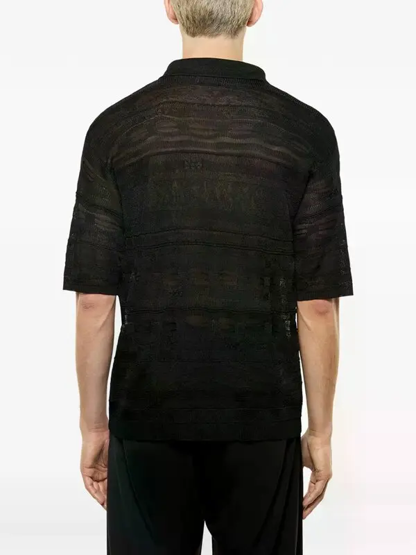 LANEUS Knitted Polo Shirt