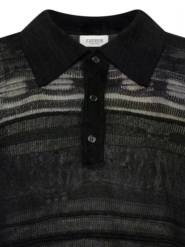 LANEUS Knitted Polo Shirt