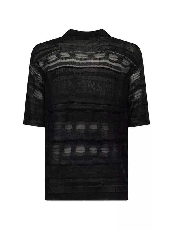 LANEUS Knitted Polo Shirt
