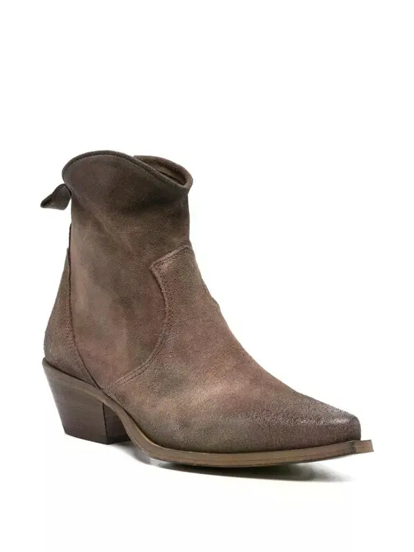 METISSE Suede Cowboy Boots