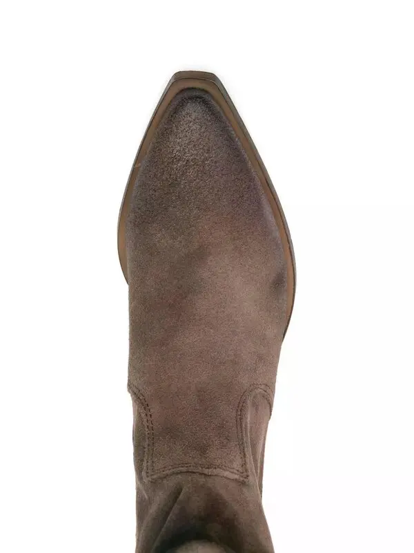 METISSE Suede Cowboy Boots