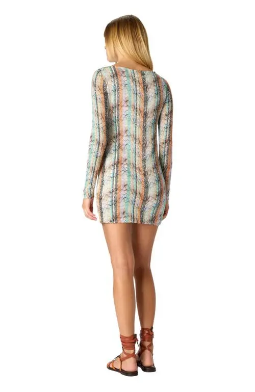 Missoni Viscose Lamé Blend Mini Dress With Multi-technique Knit
