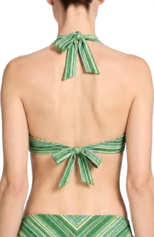 Robin Piccone Emilia Keyhole Bikini Top - Verde