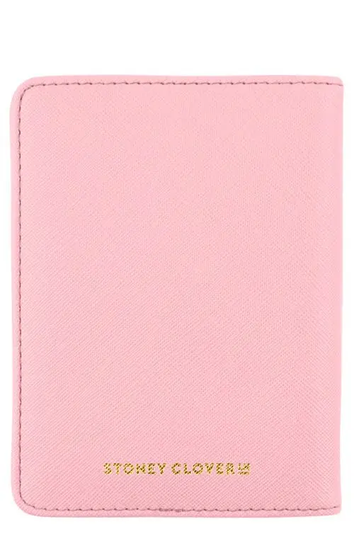 Stoney Clover Lane Textured Faux Leather Passport Case - Flamingo