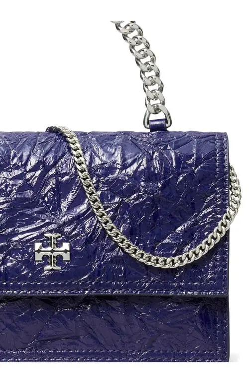 Tory Burch Kira Distressed Mini Top Handle Wallet On A Chain