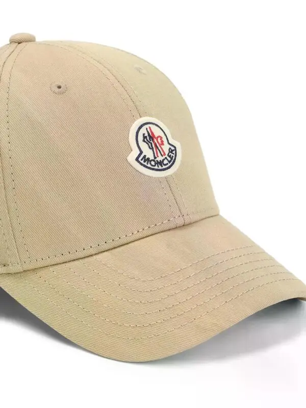 Moncler Logo Patch Baseball Cap - Neutrals
