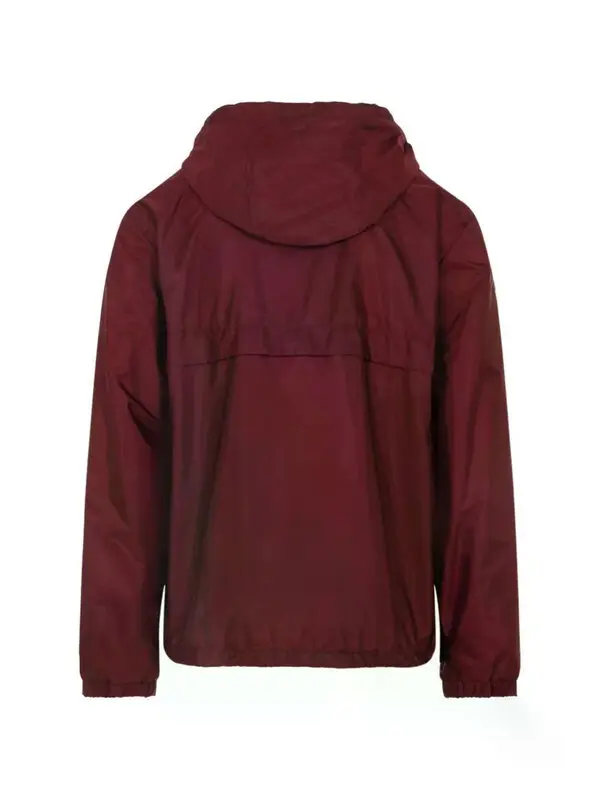 Moncler Hooded Zip Coat - Red