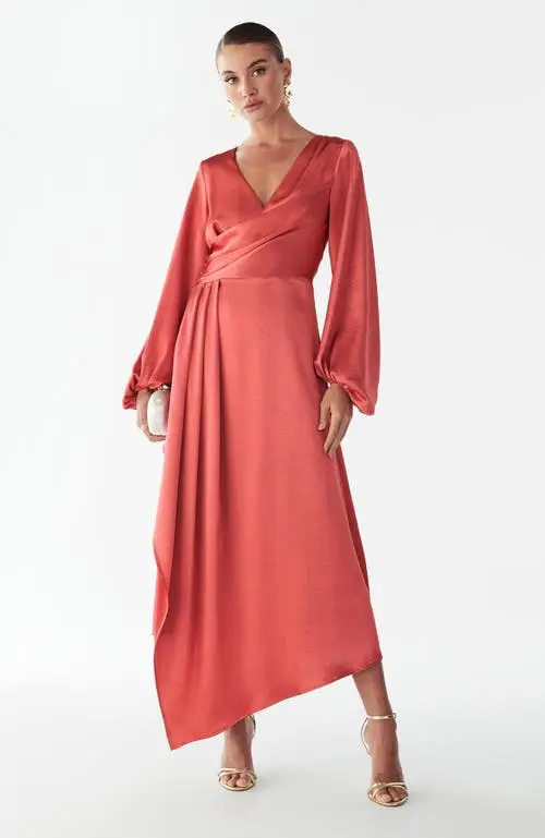 WILLA Philipa Midi Dress - Vermilion