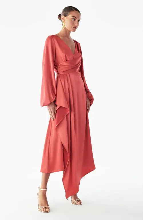 WILLA Philipa Midi Dress - Vermilion