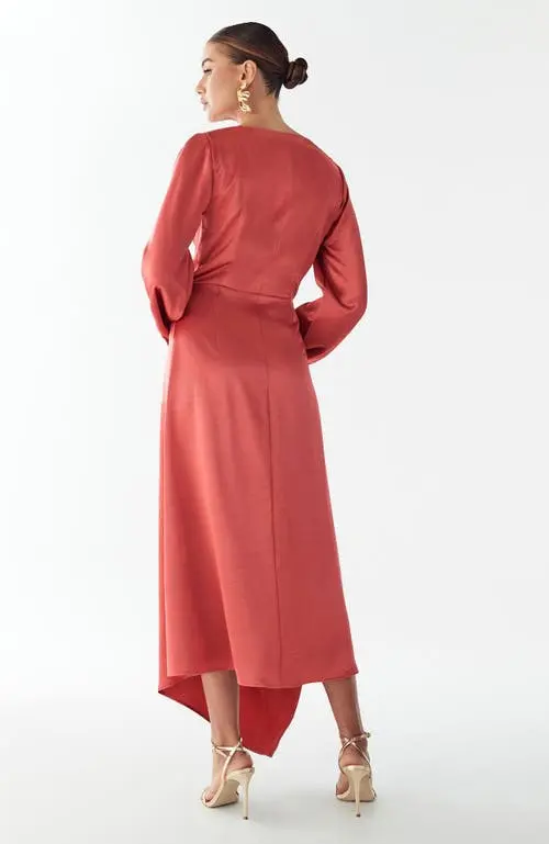 WILLA Philipa Midi Dress - Vermilion