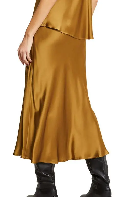 OTTOD'AME Fluid Long Skirt - Brown