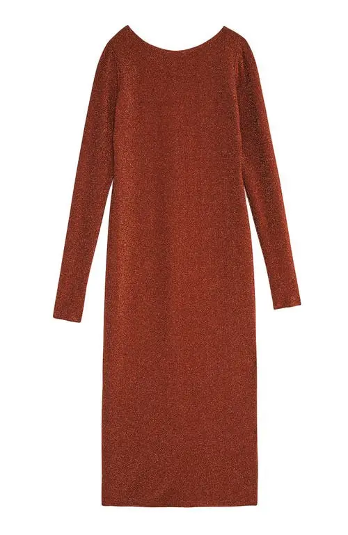 OTTOD'AME Long Sleeve Maxi Dress