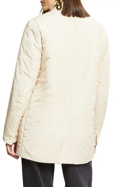OTTOD'AME Puffer Blazer - Ecru