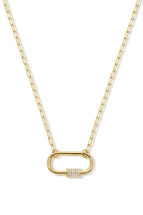 ELECTRIC PICKS Melrose Carabiner Necklace - Gold