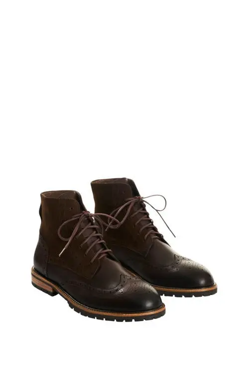 VELEZ Suede And Smooth Leather Boots