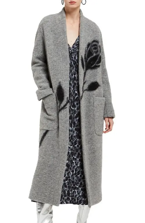 OTTOD'AME Wool-blend Long Coat - Grey
