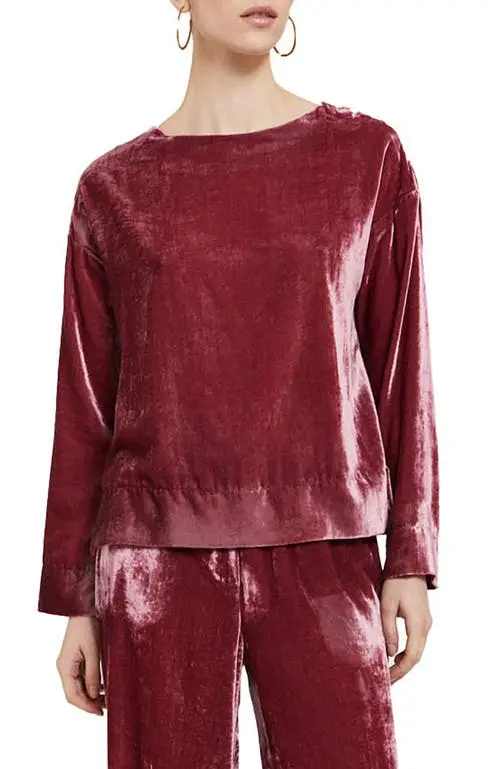 OTTOD'AME Velvet Blouse - Pink