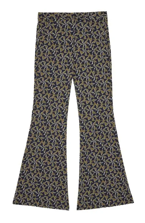 OTTOD'AME Printed Flare Trousers