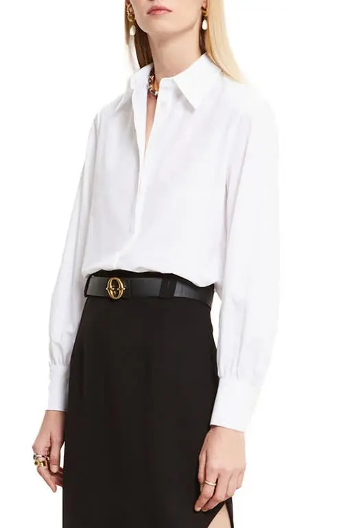 OTTOD'AME Poplin Shirt - White