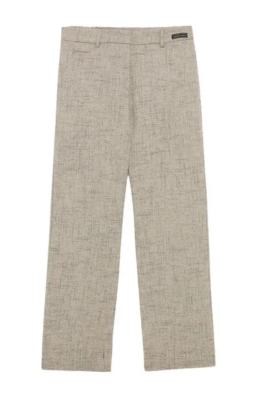 OTTOD'AME Wool Blend Ankle Trousers