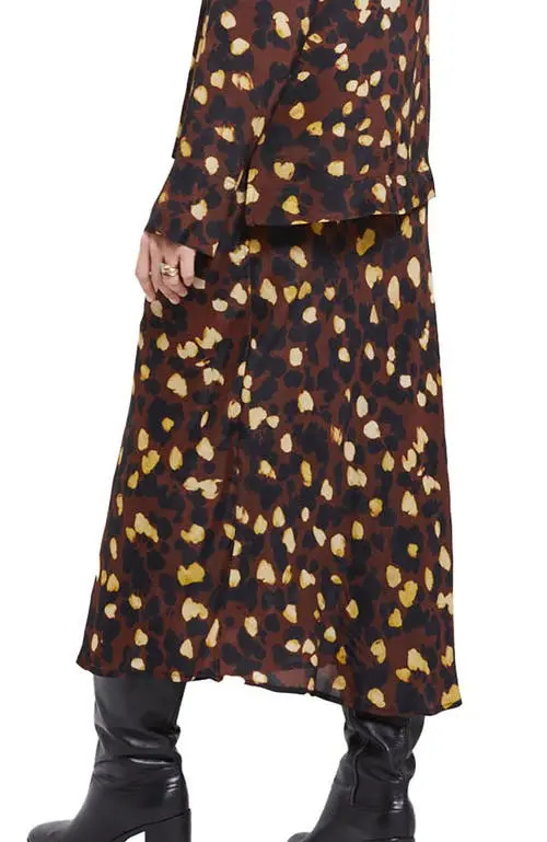 OTTOD'AME Printed Viscose Long Skirt