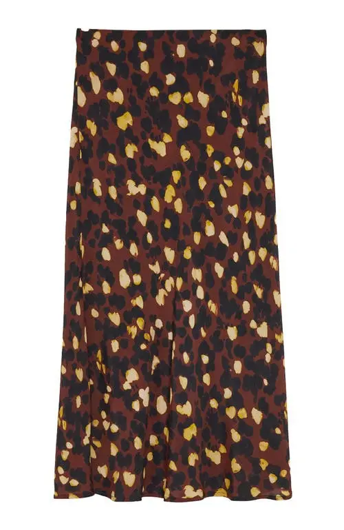 OTTOD'AME Printed Viscose Long Skirt